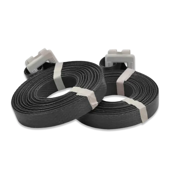 Pre-Cut Strapping 1/2" x 17' Black - 181050 | CWC