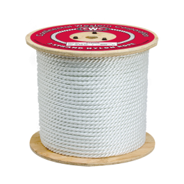 1 in. x 600 ft. Nylon Rope 3-Strand White - 315140 | CWC